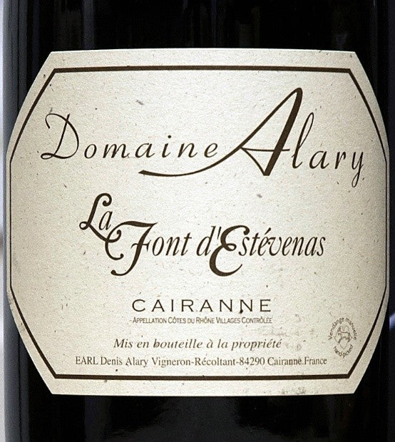 Domaine Alary - Côtes du Rhône-Villages Cairanne La Font d'Estévenas 2 ...