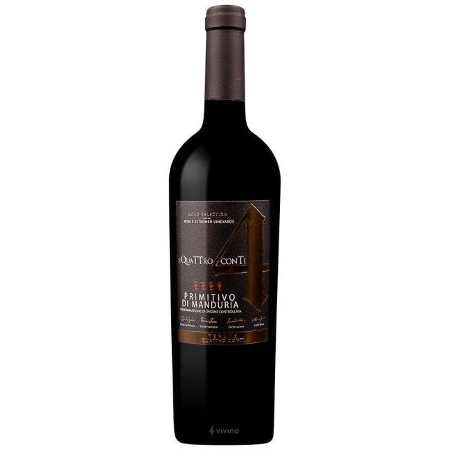 Tenute Quattro Conti - I Quattro Conti Primitivo di Manduria 2024 (750 ...
